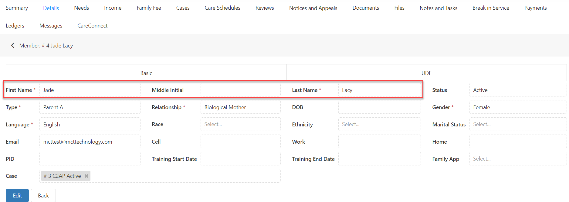 CareControl4 - 801A Data Fields – MCT Technology, Inc.