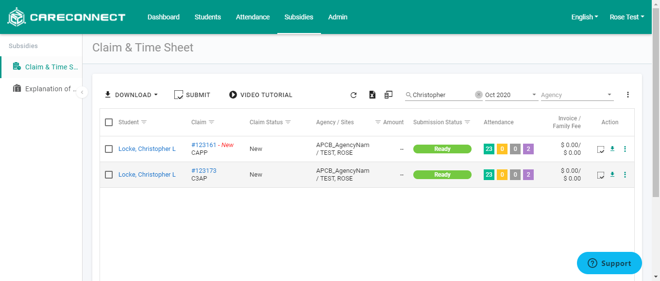 CareConnect - How to Submit Attendance for children with multiple ...