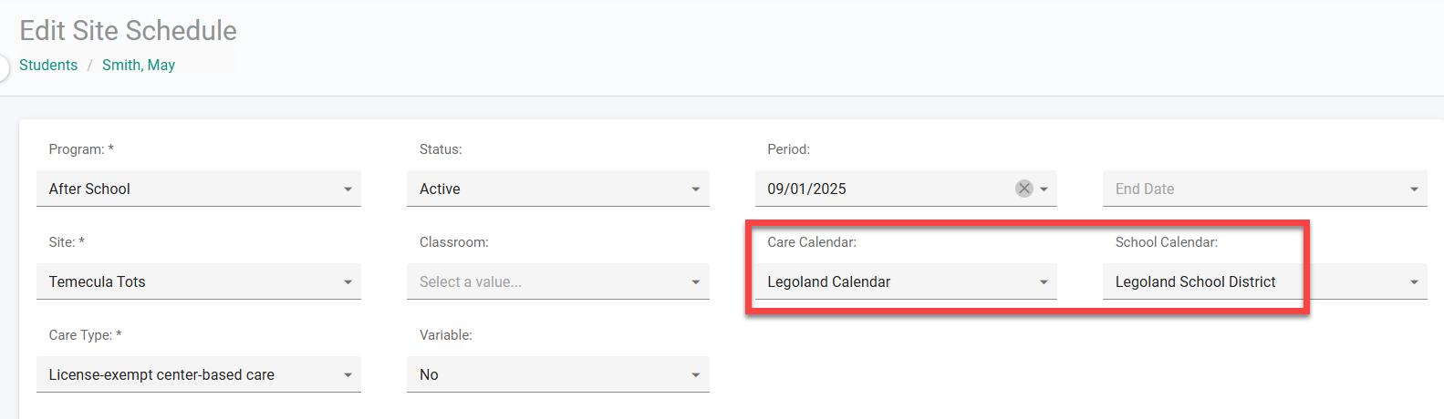 CareConnect - School Calendar and Care Calendar – MCT Technology, Inc.