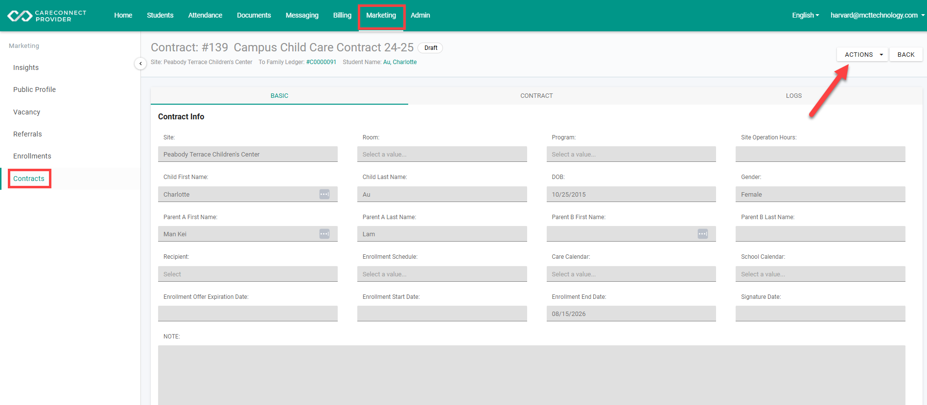 Enrollment and Contract Statuses in CareConnect – MCT Technology, Inc.
